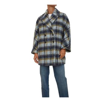 iBlues Fantasy Wollmantel - - Coats - Damen - Mehrfarbig - M
