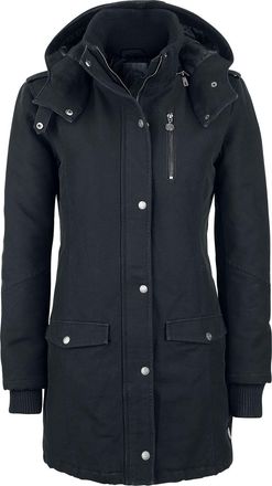 RED by EMP Damen schwarze lange Winterjacke 5XL