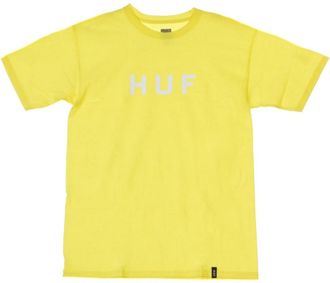 HUF Huf, Homme, Tops, Jaune, Taille: L Logo Tee