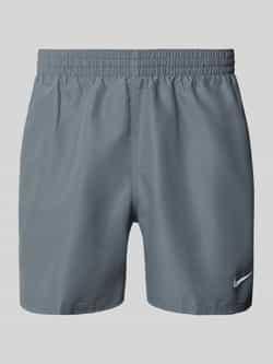 Nike Badeshorts mit Logo-Stitching und Eingrifftaschen