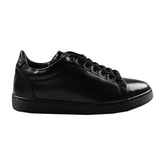Kiton Sneakers Regular Solid 100% Handmade - - Shoes - Herren - Schwarzk - 40 1/2 EU
