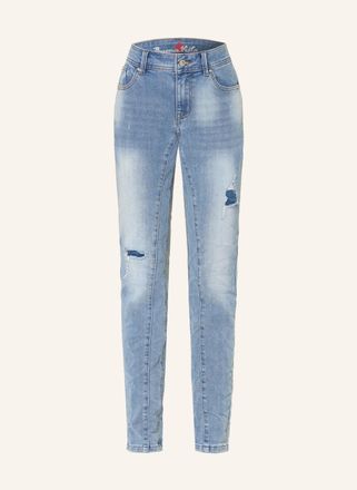 Buena Vista Destroyed Jeans Malibu-Zip blau
