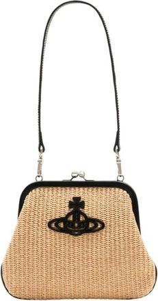 Vivienne Westwood Femme, Sacs, Beige, Taille: ONE Size Orb Clutch