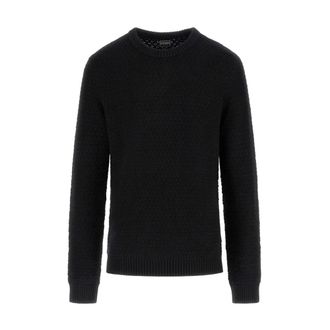 Guess Homme, Pulls, Noir, Taille: XL Pull Arlo &agrave; Maille Ouverte