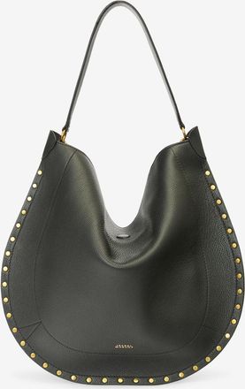 Isabel Marant Sac Oskan Hobo Soft En Cuir Grain&eacute; - Femme - Noir - Isabel Marant