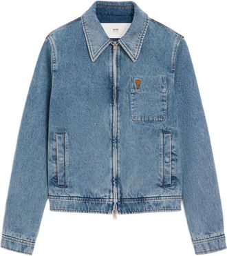 Ami Homme, Vestes, Bleu, Taille: L De Coeur Zipped Jacket