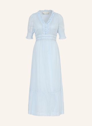 Neo Noir Neo Noir Kleid Alvina Mit R&uuml;schen blau