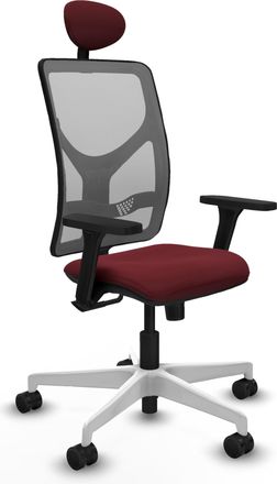 Piqueras y Crespo Stuhl mit verstellbarer Lendenwirbelst&uuml;tze, mit 3D-Armlehnen und festem Kopfteil, ausgestattet mit 3 Positionen und Schneideschaum. Mit Rollen von 65 