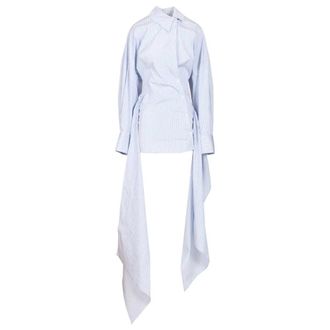 The Attico Baumwoll-Minikleid - - Dresses - Damen - Blau - XS
