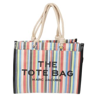 Marc Jacobs Femme, Sacs, Multicolore, Taille: ONE Size Stripe Mesh Large Tote Bag