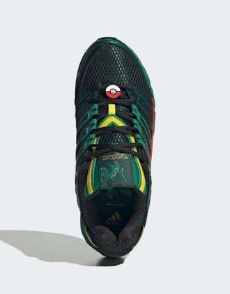 adidas Originals Adidas Pok&eacute;mon Adistar Control 5 Schuhe in Core Black / Collegiate Green-Schwarz