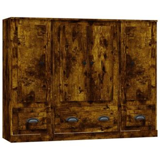 vidaXL Buffets 3 pcs ch&ecirc;ne fum&eacute; bois ding&eacute;nierie Vidaxl