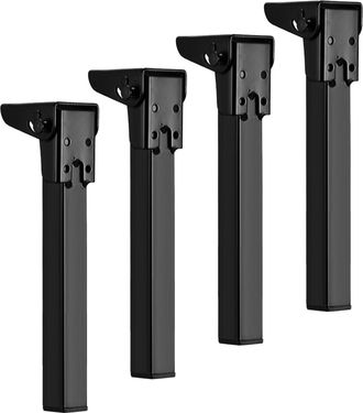 Generic Klappbare Tischbeine - 4 Stück Metall-Möbelbeschläge, DIY-Couchtischbeine, Ersatzständerstützen | Wohnzimmer, Schlafzimmer, Arbeitszimmer, Balkon, Ter