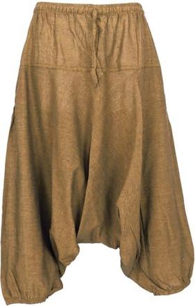 Guru Shop Aladin Pantalon bouffant en coton imprimé 7/8 pour femme, Moutarde, 42