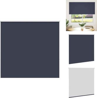 vidaXL Verdunkelungsrollo Marineblau 150x150 cm Stoffbreite 146,6 cm - Verdunkelungsrollo - Verdunkelungsrollos - Rollo - Verdunklungsrollo