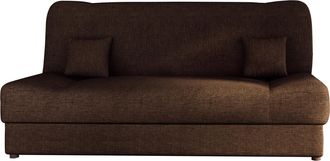 Mirjan24 Schlafsofa Jonas, Sofa mit Bettkasten und Schlaffunktion, Bettsofa, Dauerschläfer-Sofa, Schlafcouch, Materialmix, Couch vom Hersteller, Wohnlandschaft