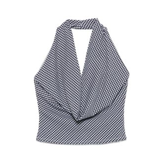 Frankies Bikinis Femme, Blouses et Chemises, Multicolore, Taille: 40 FR Jay Gingham Halter Top