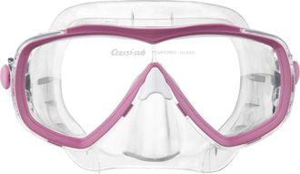 Cressi Estrella Mask Clear/Rosa - Schnorchelmaske für Erwachsene Estrella,Transparent/Rosa, Einheitsgröße, Einheitsgröße