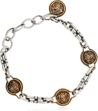 Versace Brass Medusa Head Bracelet - - Accessories - unisex - Grau - ONE SIZE