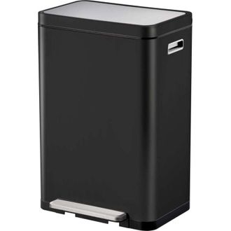 EKO Poubelle &agrave; p&eacute;dale X-Cube 2x20L Noir