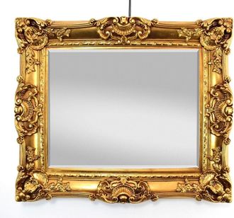 Generic Wandspiegel Rahmenspiegel Barockspiegel Spiegel In Bronz Gold 60x70 cm Renaissance Opulenter Prachtvoller Nostalgie Antik Barock Repro Barockstil Prun