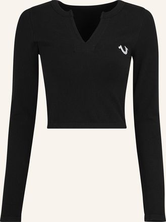 True Religion Langarmshirt schwarz