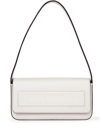 Karl Lagerfeld sac porté épaule médium - Blanc