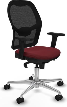 Piqueras y Crespo Office Jorquera Stuhl mit 2D-Armlehnen, h&ouml;henverstellbare Lendenwirbelst&uuml;tze, ausgestattet mit 5 Positionen und eingespritztem Schaum. Mit Rollen von 