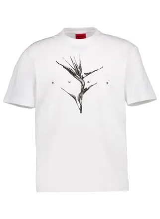 HUGO BOSS Herren T-Shirt wei&szlig;