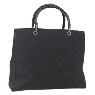 Gucci Sac &agrave; main en nylon doccasion - Femme - Pre-owned - Noir - Taille: ONE Size