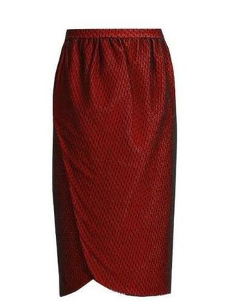 Emilio de la Morena Emilio De La Morena Salma wrap-front knee-length skirt Size XS