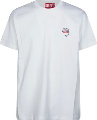 Diesel Homme, Tops, Blanc, Taille: 3XL T-Shirt Norm Dolphin