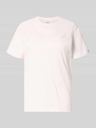 New Balance T-Shirt mit Label-Stitching und Rundhalsausschnitt