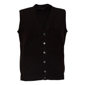 FILIPPO DE LAURENTIIS Homme, Pulls, Brun, Taille: 2XL Gilet sans manches en maille
