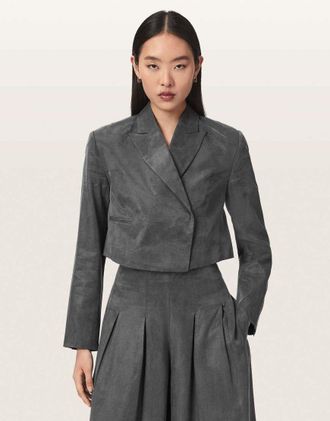 AllSaints Marrlo - Blazer in Graphitblau
