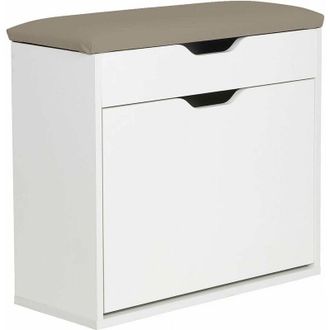 Habitat et Jardin Habitat Et Jardin - Meuble à chaussures Wade - 60 x 23.8 x 68 cm - Blanc