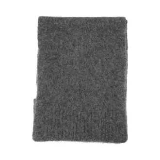 Sams&oslash;e & Sams&oslash;e &Eacute;charpe Grise en Laine dAlpaga - Femme - Accessoires - Gris - Taille: ONE Size