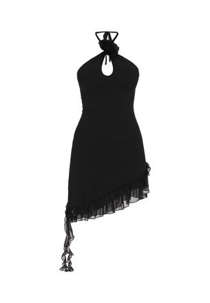 Mymo Kleid Frauen Schwarz