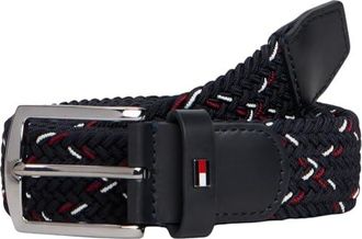 Tommy Hilfiger Ceinture Homme Denton Elastic Tressée, Noir (Black), 105 cm
