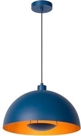 Lucide SIEMON - Pendelleuchten - &Oslash; 40 cm - 1xE27 - Blau
