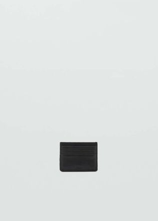 Mango Porte-cartes tress&eacute; noir - Homme - Taille unique - MANGO MAN