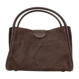 Lancaster Femme, Sacs, Brun, Taille: ONE Size Sac bandouli&egrave;re en daim Ida
