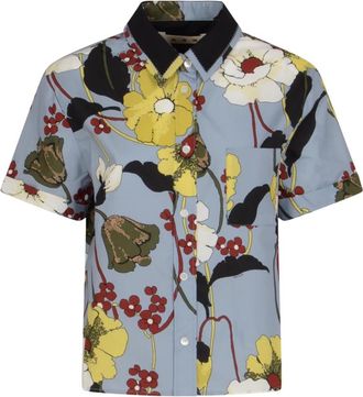 Marni Femme, Blouses et Chemises, Multicolore, Taille: 38 FR Chemise &agrave; manches courtes