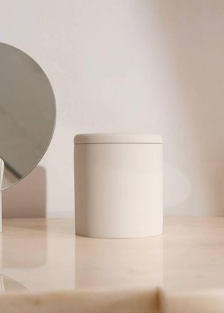 Mango Gobelet salle de bains r&eacute;sine &eacute;cru - Home - L - MANGO HOME