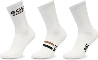 HUGO BOSS Lange Socken BOSS 50568283 Wei&szlig;