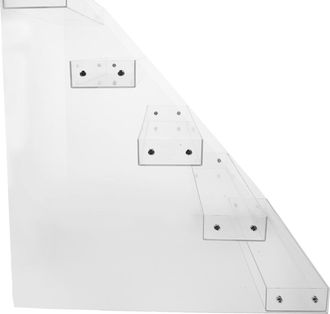 Lurrose Mehrstufiges Acryl Getr&auml;nkedisplay Regal Transparent H&ouml;henverstellbar f&uuml;r Flaschen und Dosen Vielseitiger Getr&auml;nke Organizer Einfach zu Montieren Lang