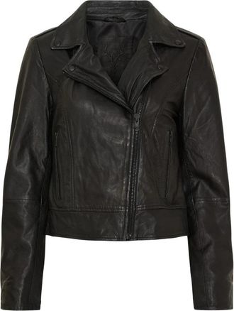 Notyz Zeitlose Bikerjacke - - Jackets - Damen - Schwarzk - 2XL