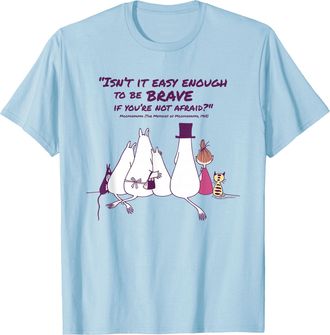 Moomin Be Brave The Memoires of Moominpappa Zitat T-Shirt