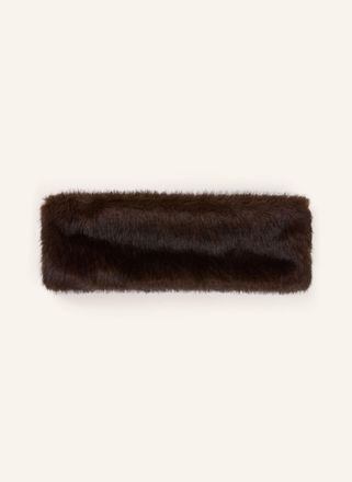 Darling Harbour Darling Harbour Stirnband Aus Kunstfell braun