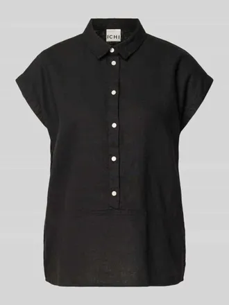 Ichi Regular Fit Bluse aus Leinen-Viskose-Mix Modell LINNO